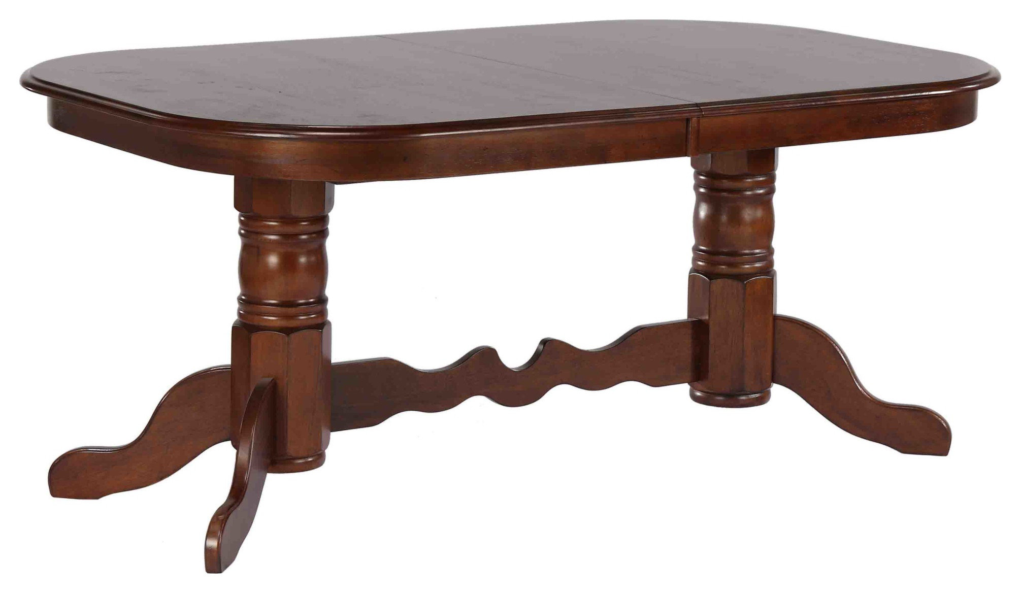 Sunset Trading Andrews Double Pedestal Extendable Dining Table ...