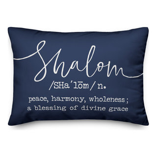Shalom Definition Throw Pillow - Contemporary - Decorative Pillows - by ...