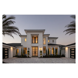 Modern Custom Home in Windermere Florida - Transitional - Exterior ...