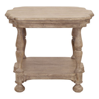 Higgins Street End Table With Open Shelf - French Country - Side Tables ...