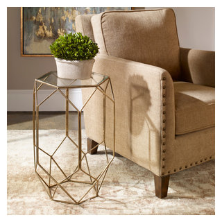 Uttermost Sanders Contemporary Accent Table - Contemporary - Side ...