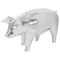 Babe Pig Side Table, Stainless Steel - Farmhouse - Side Tables And End ...