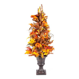 46" Pre-Lit Fall/Harvest Tree - Artificial Plants And Trees - by Gerson ...