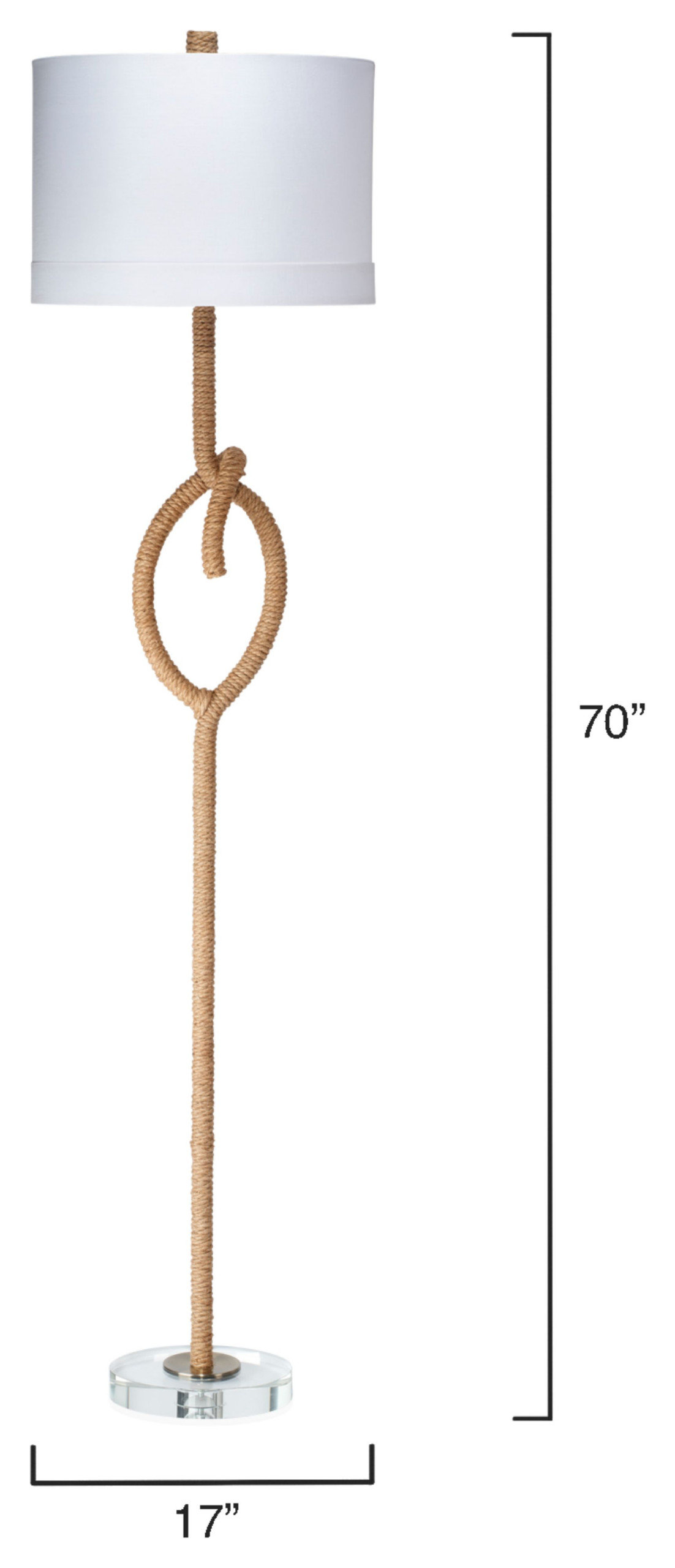 Knot Floor Lamp - Beach Style - Floor Lamps - by Jamie Young Company ...