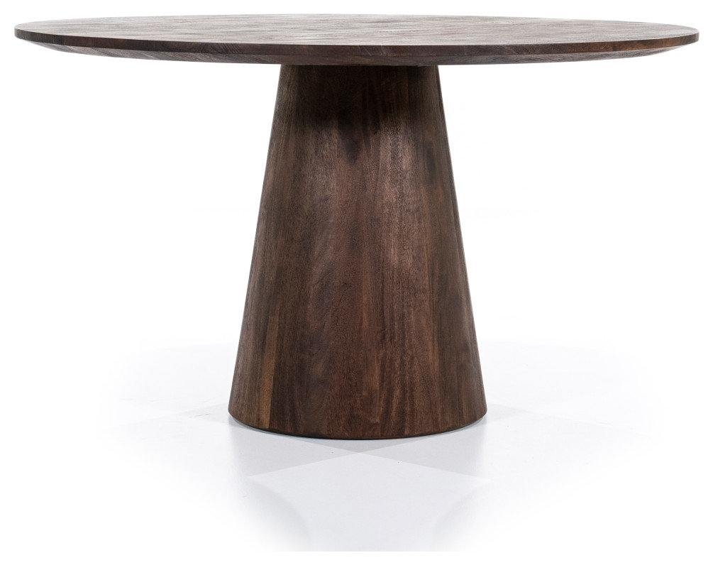 Wooden Pedestal Dining Table | Eleonora Aron - Transitional - Dining ...