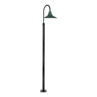 Cocoweb 16" Calla LED Outoor Post Light in Vintage Green With 8' Post ...
