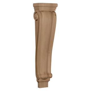Small Fig Leaf Corbel, Maple, 2 5/8"Wx3 3/4"Dx6 5/8"H, 4-Pack, 6 1/4 ...