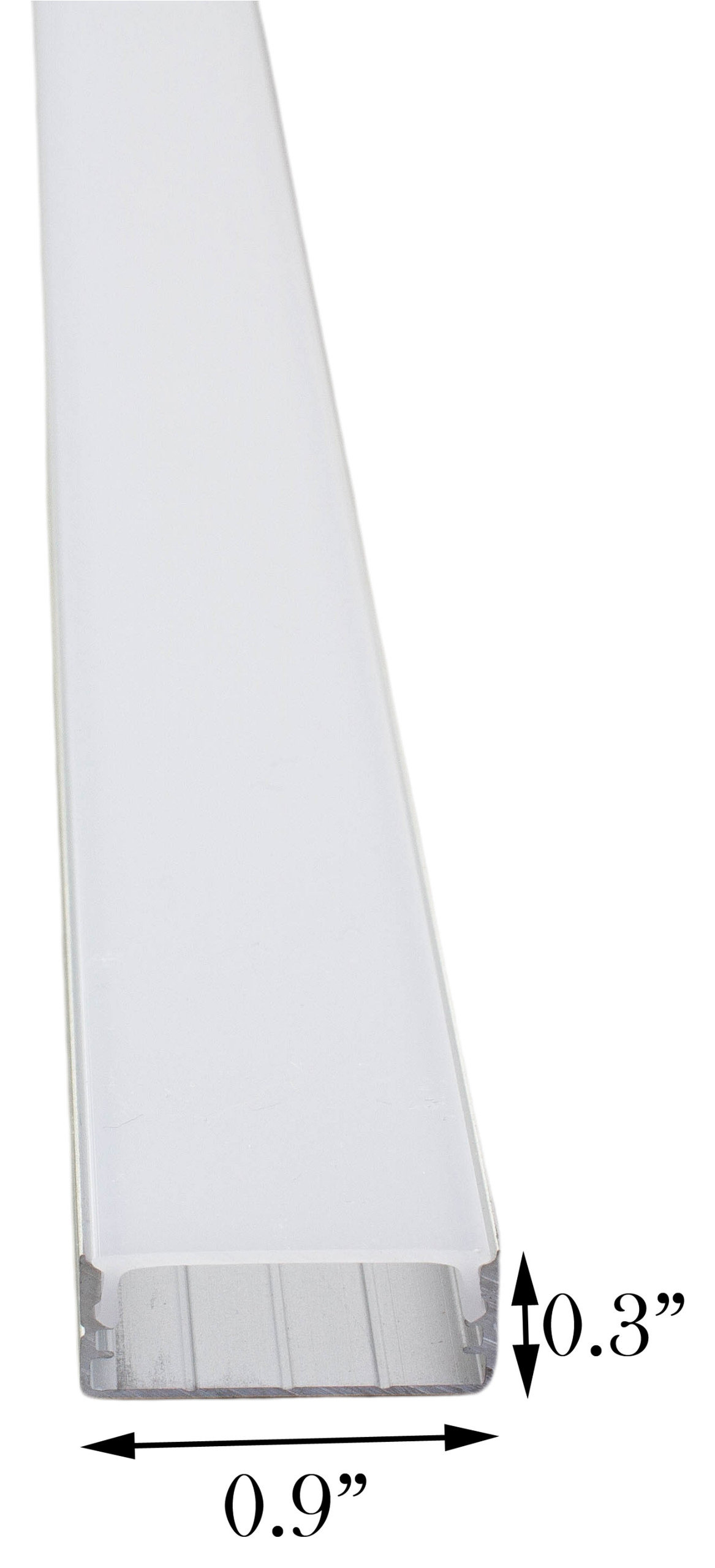 6 Pack, Wide Aluminum Channel With Cover for LED Strip for Up To 20mm ...