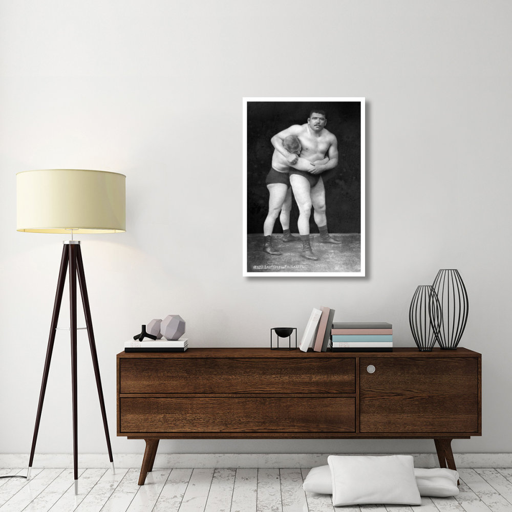 "Wrestling Headlock" Digital Paper Print by Vintage Wrestler, 17"x24 ...