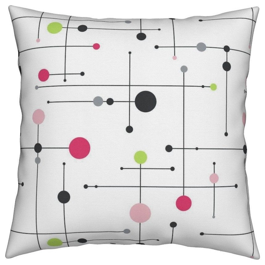 Pink Pastel Light Chartreuse Girl Feminine Throw Pillow - Contemporary ...