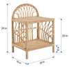 Rattan Loop Nightstand - Tropical - Nightstands And Bedside Tables - by KOUBOO | Houzz