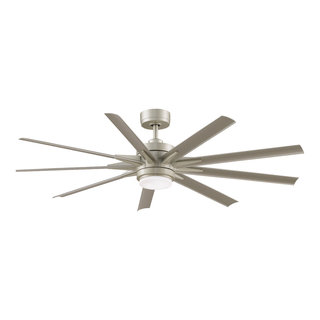 Odyn Ceiling Fan, Brushed Nickel, 64" - Transitional - Ceiling Fans ...