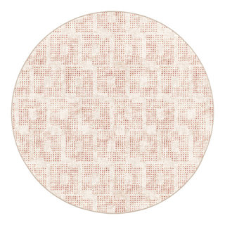 Delano DA1 Chocolate 10' x 10' Round Rug, 10' x 10' - Contemporary ...