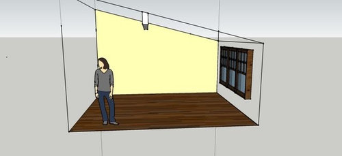 Dealing with an angled ceiling