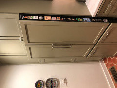 Flush inset for panel ready built in fridge?