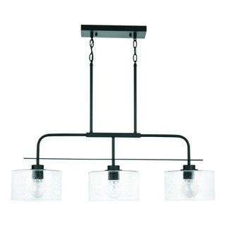 Capital Lighting HomePlace 3-Light Island Light 838435MB, Matte Black ...