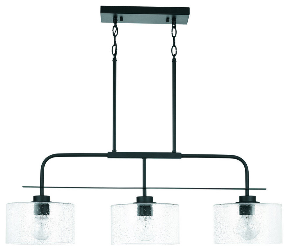 Capital Lighting HomePlace 3-Light Island Light 838435MB, Matte Black ...