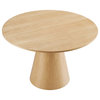 Provision 47" Round Dining Table, Oak - Transitional - Dining Tables ...