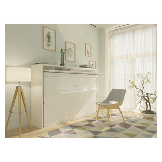 Genio T Twin Wall Bed with Desk - Modern - New York - by Wall Bed Place ...