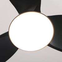 28 in. Indoor Modern Integrated LED Ceiling Fan with Remote Control and ...
