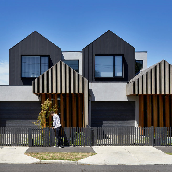 75 Beautiful Semi-detached House with Wood Cladding Ideas and Designs ...