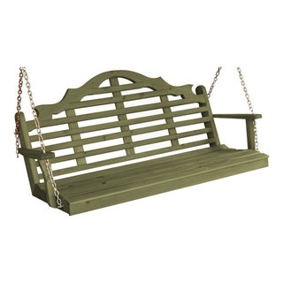 Pine Marlboro Porch Swing, 6 Foot - Traditional - Porch Swings - by ...