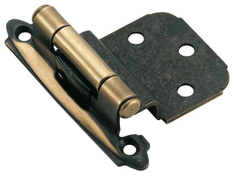 Amerock BP7628 Pair of 3/8" Inset Self-Closing Face Mount Hinges ...