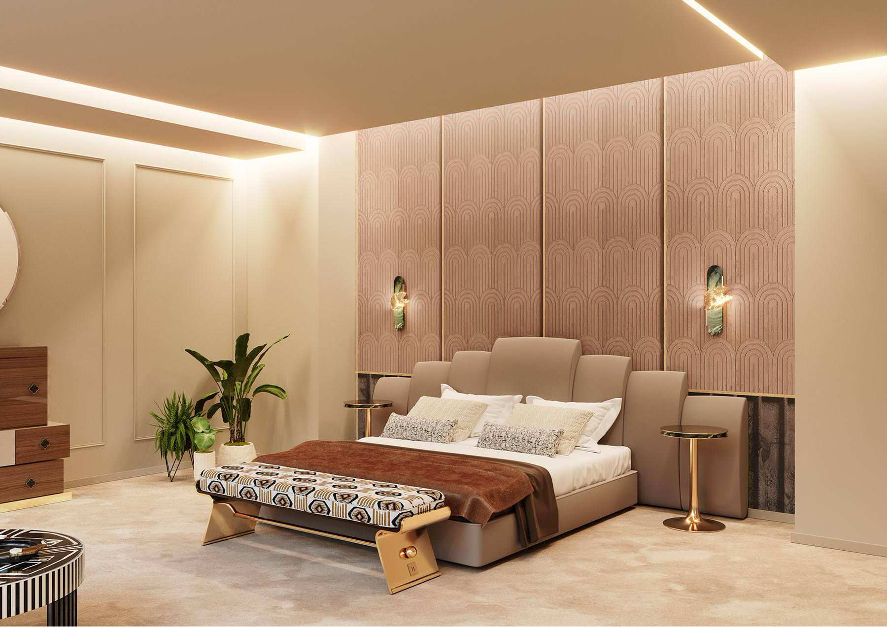 Luxury Wall Lamp in Imperial Style for Living Room, Bedroom ...