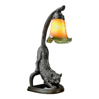 Crouching Cat Lamp - Eclectic - Wall Sconces - by Design Toscano | Houzz