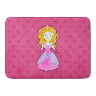 Princess Watercolor Machine Washable Memory Foam Mat - Contemporary ...