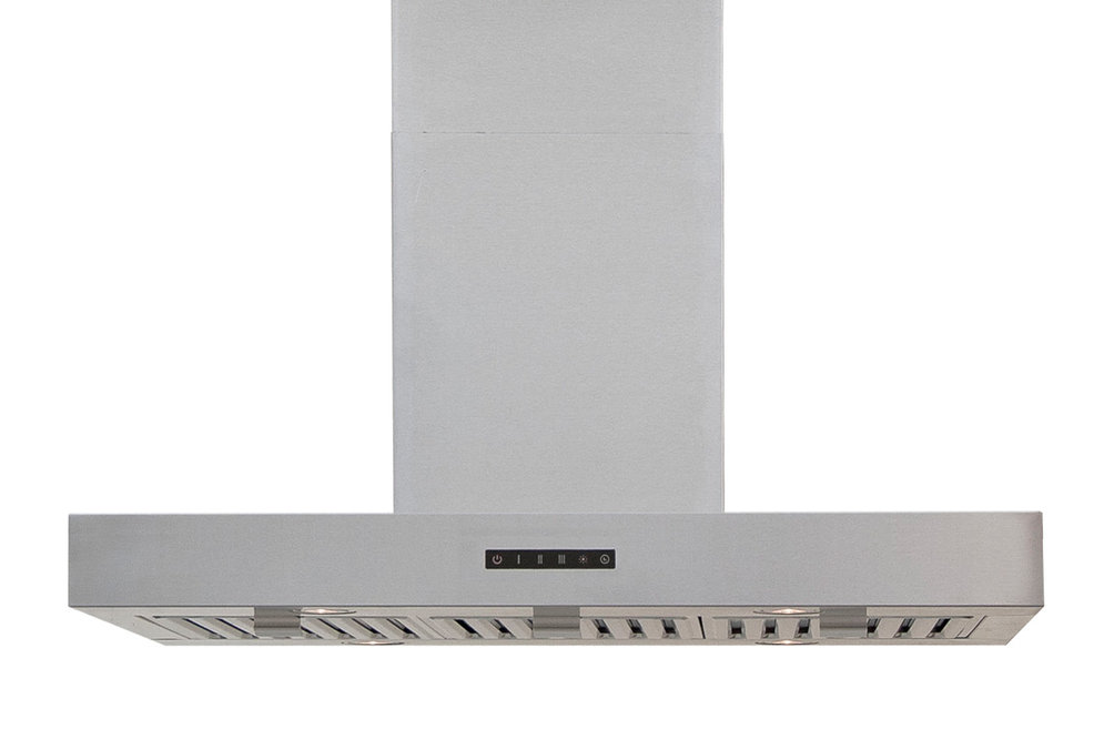 Residential Island Range Hood, 36" - Contemporary - Range Hoods And ...