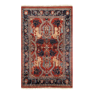 Rust Persian Bidjar 4'x6' - Mediterranean - Area Rugs - by Pasargad DC ...