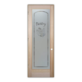 Pantry Doors - Bread Basket Frosted Glass Design - 24" x 80 ...