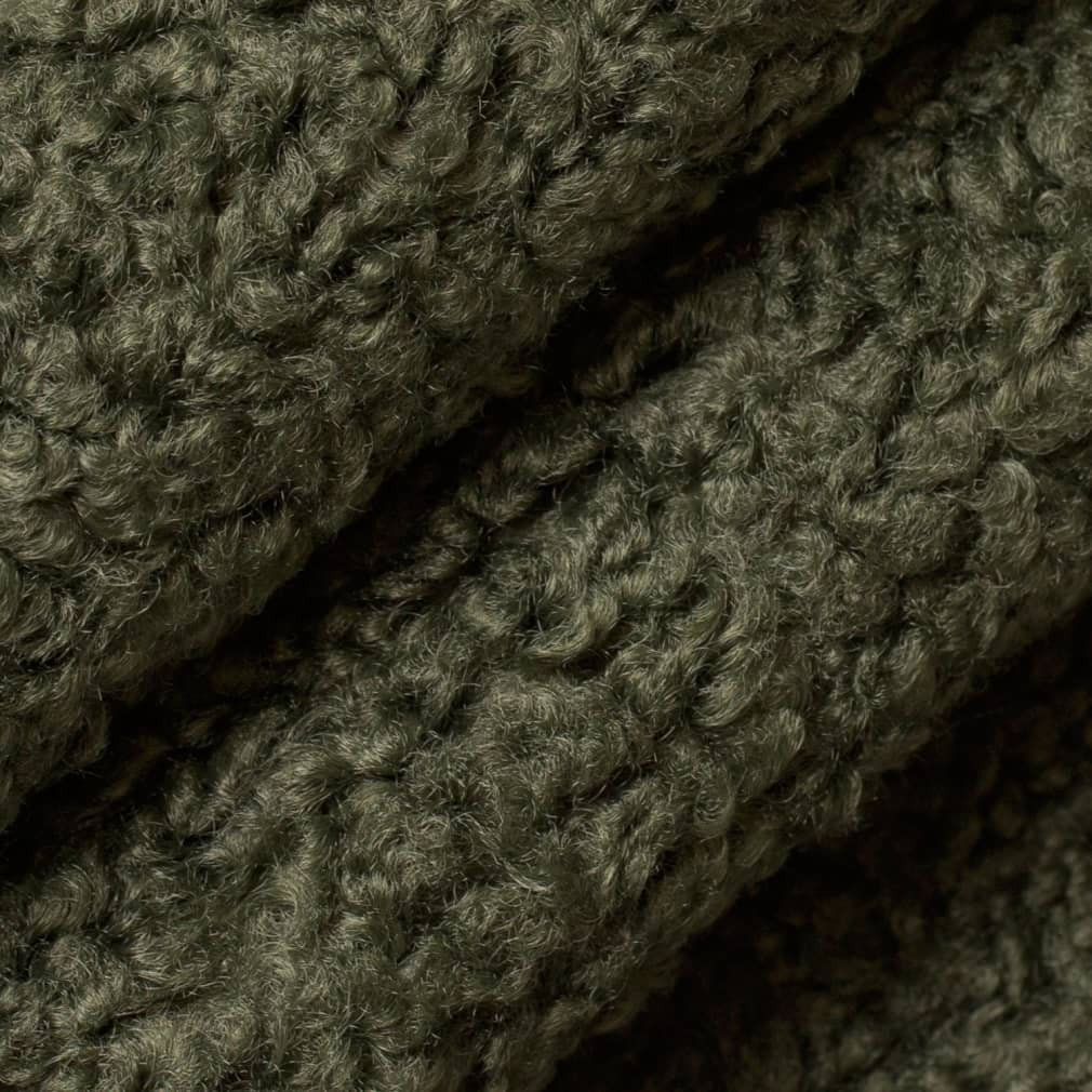 Green Shearling Textured Upholstery Fabric by the Yard, By The Yard 54 ...