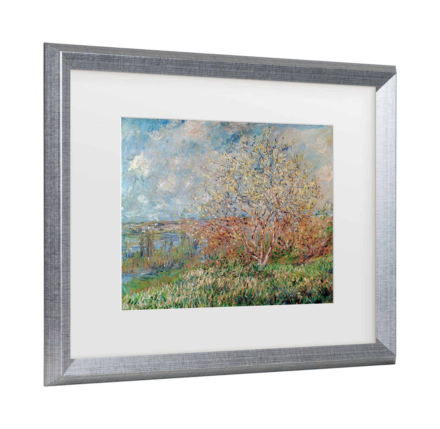Claude Monet 'Spring 1880' Matted Framed Art, 20"x16" - Contemporary ...