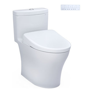 Toto 0.9 / 1.28 GPF Dual Flush One Piece Elongated Toilet ...