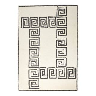 Alexander Rug, Ivory/Black, 6 X 9 - Contemporary - Area Rugs - by ...