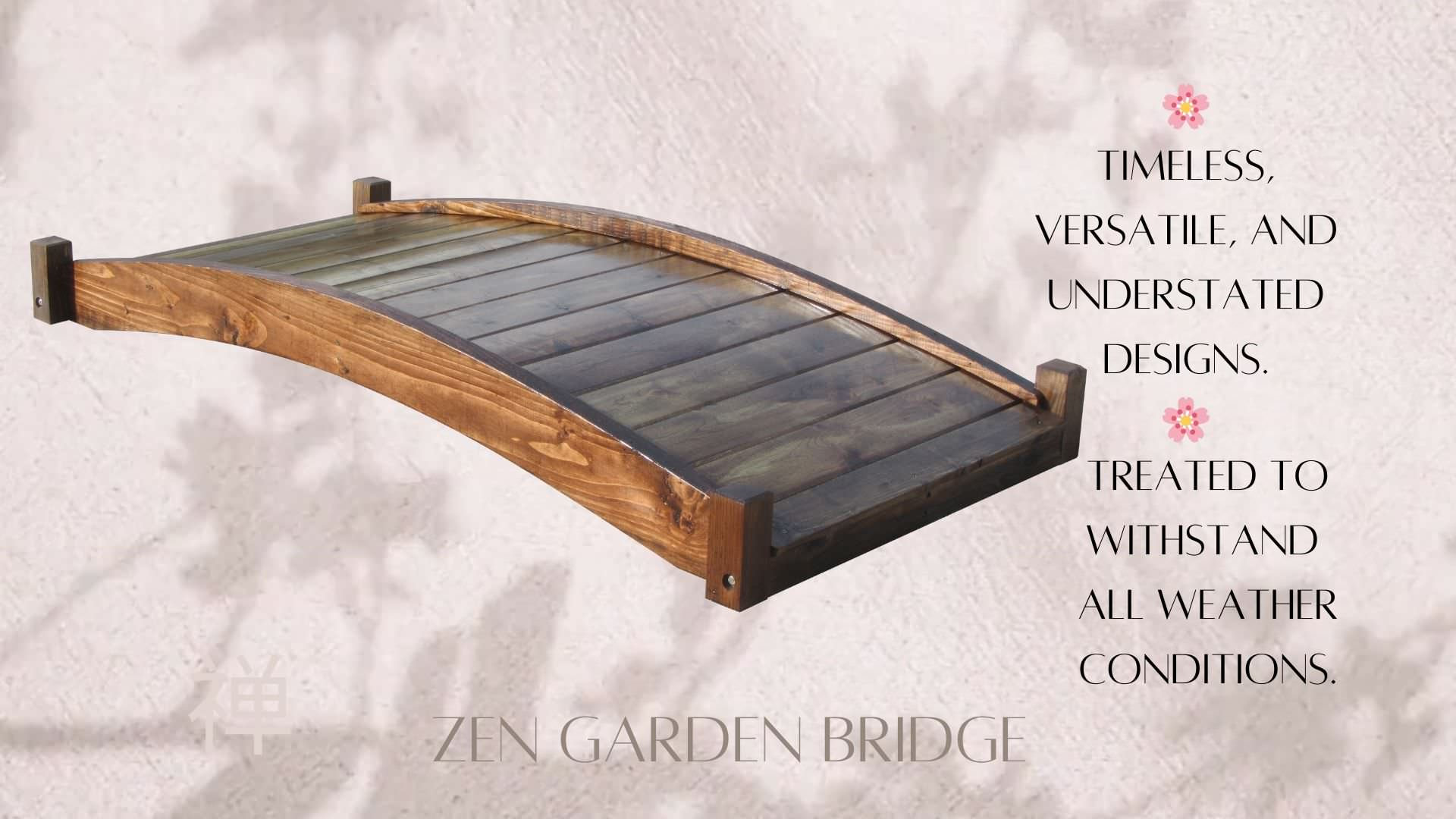 SamsGazebos Japanese Zen Garden Bridge, 6 ft. - Asian - Garden Statues ...