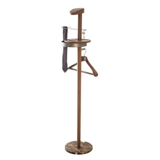 Nomon Galan Men Valet Stand, Walnut Hanger - Modern - Clothing Valets ...