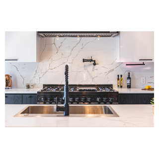 Modern Black and White Kitchen in Fairfax, VA - Modern - Kitchen - DC ...