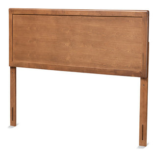 Calderara Modern Transitional Ash Walnut Finish Wood Headboard, Full ...