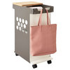 Safco Mini Rolling Storage Cart 5209WH Mobile Cart with Steel Panels in ...