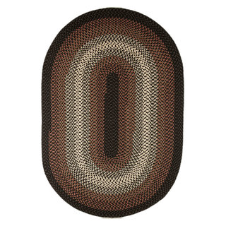 Pinecrest Rustic Braided Rug, 10' Round - Contemporary - Outdoor Rugs ...