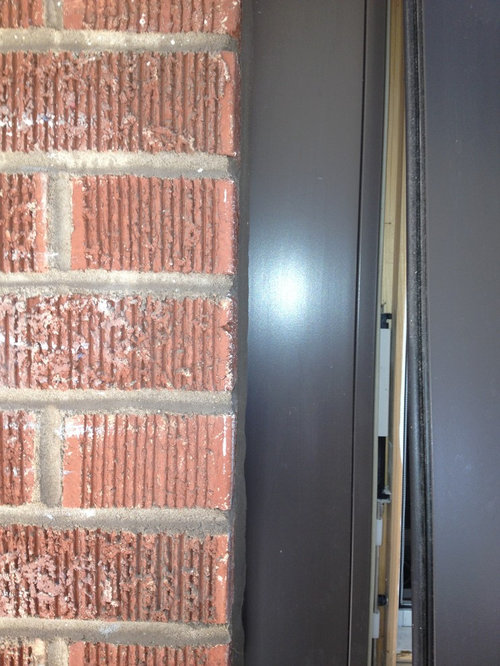 Exterior paint colors for red brick MCM raised ranch with Kolbe truffl