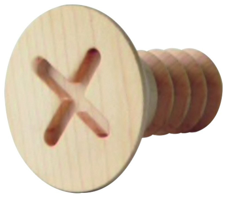 Screw Up Cross Hook - Transitional - Wall Hooks - by Cloudnola | Houzz