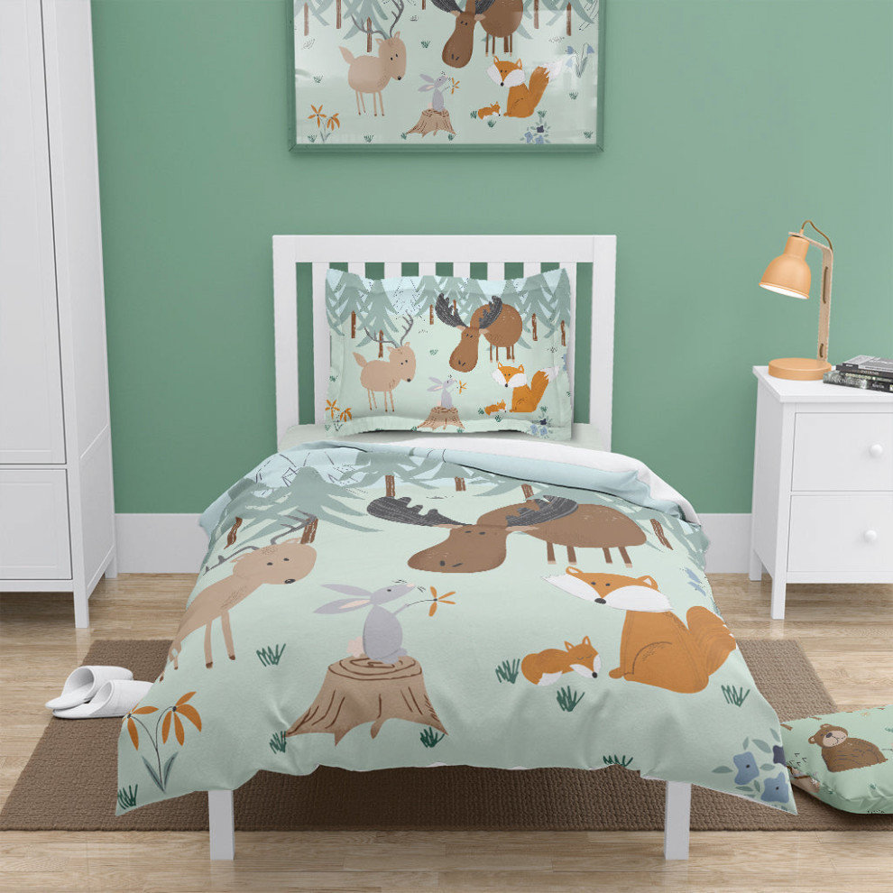 Outdoor Critters Woods Comforter, Twin - Rustic - Kids Comforters - by ...