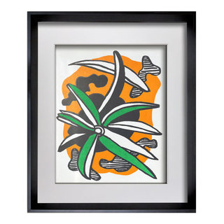 Fernand Leger ORIGINAL Ltd. Edition LITHOGRAPH 1952 w/ Archival Frame ...