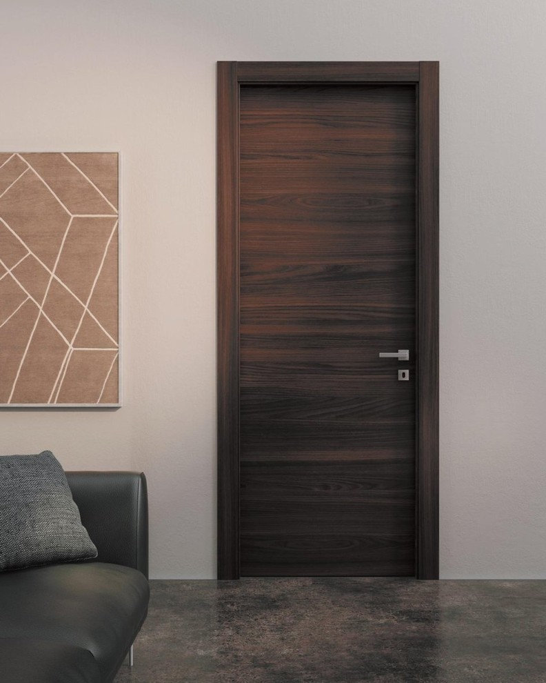 Modern Interior Door 30 x 80 & Hardware | Planum 0010 Chocolate Ash ...