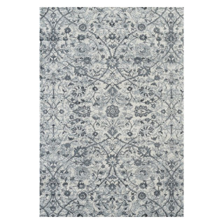Amer Alexandria Light Blue Floral Runner Rug 1'6"x10'3" ALX2426103, 2'6 ...