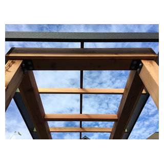 Pergola details: ribs, spine, beams, sub beams & posts - Modern ...